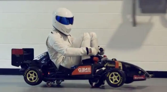 Watch The Stig Break Into Lotus F1 Headquarters Watch The Stig Break Into Lotus F1 Headquarters