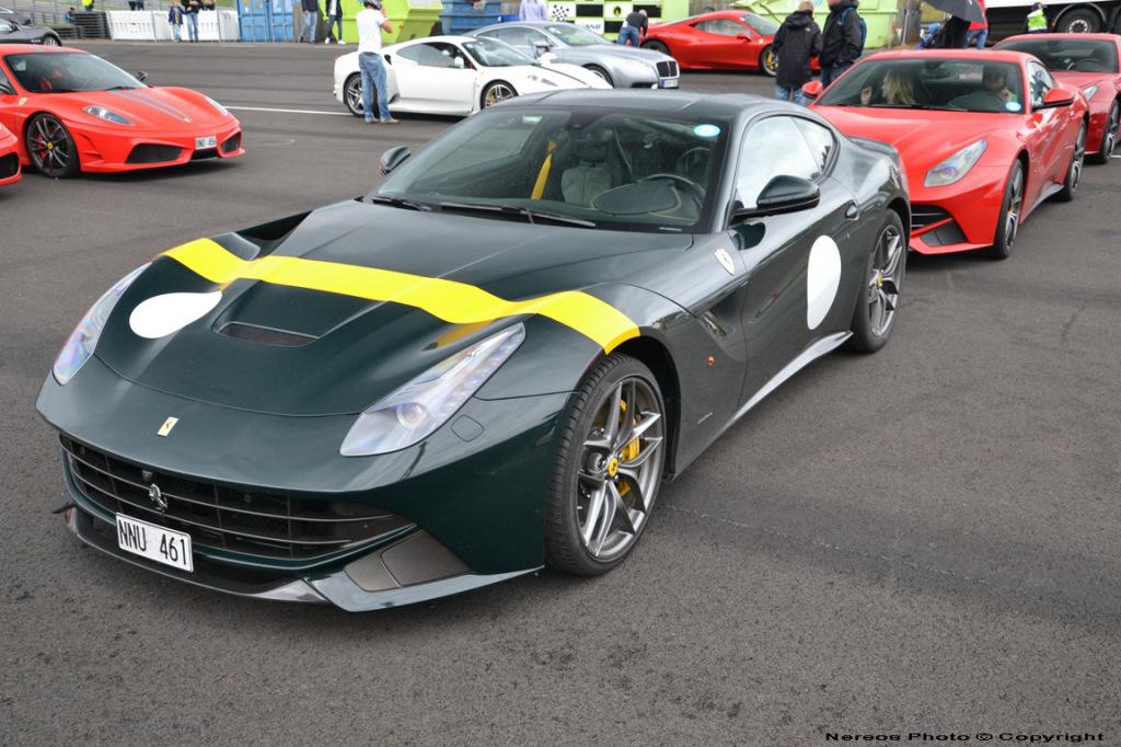 Ferrari F12 Spotted with Historic Racing Livery